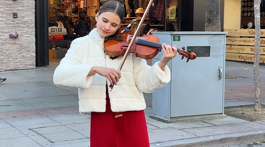 Young Violinist Karolina Protsenko Plays Sounds Of Silence